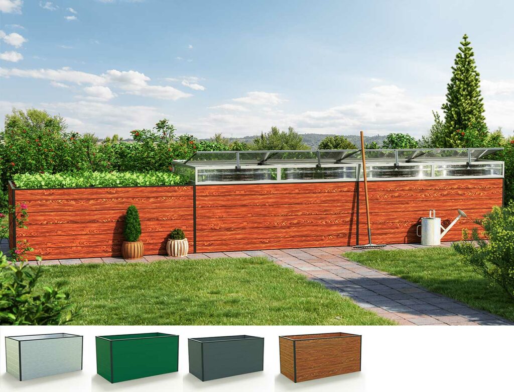 Hochbeet - Alu Länge 579 cm, drei Breiten, MADE IN AUSTRIA ...